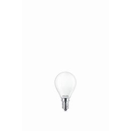Philips LED-Leuchtmittel dimmbar Tropfen matt E14 3,4 W 475 lm warmwei&szlig;