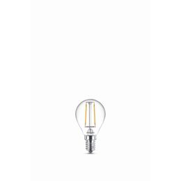 Philips LED-Leuchtmittel Tropfen klar E14 warmwei&szlig;