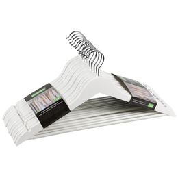 Kesper Formkleiderb&uuml;gel FSC -zertifiziertes Eukalyptusholz wei&szlig; 12er-Pack