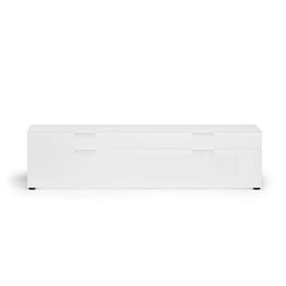 Lowboard Home Affaire, B:200cm H:50cm T:43cmwei&szlig;, Wohnzimmer, Sideboards, "ASSO, Lowboard, Anrichte, Kommode, Schrank, Hochglanz lackiert", Breite