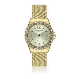 CLARE MOSS Damen Quarzuhr "CMA6-B038G"gold, Armbanduhren