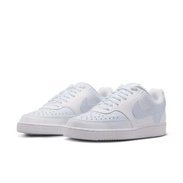 Nike Sportswear Damen Sneaker "Court Vision Low Next Nature", Gr. 42wei&szlig;, football grau, Synthetik, Schuhe, inspiriert vom Design des Nike Air Force