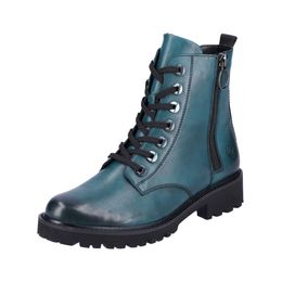 Remonte Damen Schn&uuml;rstiefelette "Remonte Stiefelette Glattleder", Gr. 38petrol, Glattleder, Schuhe