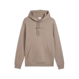 Puma Herren Kapuzensweatshirt "CLASS GRAPHIC HOODIE FL", beige, Gr. S, unifarben, Fleece, Obermaterial: 66% Baumwolle, 34% Polyester, Sweatshirts,