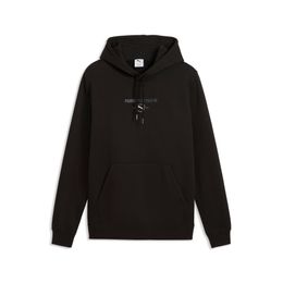 Puma Herren Kapuzensweatshirt "CLASS GRAPHIC HOODIE FL", schwarz, Gr. S, unifarben, Fleece, Obermaterial: 66% Baumwolle, 34% Polyester, Sweatshirts,