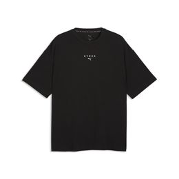 Puma Herren Trainingsshirt "M X HYROX LIFESTYLE TEE"Puma schwarz, Gr. L, Jersey, Obermaterial: 100% Baumwolle, Shirts, regular fit, Kurzarm,