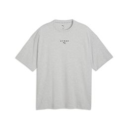 Puma Herren Trainingsshirt "M X HYROX LIFESTYLE TEE"light gray heather, Gr. M, Jersey, Obermaterial: 100% Baumwolle, Shirts, regular fit, Kurzarm,