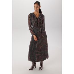 Damen Maxikleidkhaki, camel, schwarz, rose, ocker, Gr. 46, Aniston SELECTED, Chiffon, Obermaterial: 100% Polyester. Futter: 95% Viskose, 5% Elasthan,