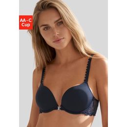 Lascana Push-up-BH 'Fabia' blau Gr. 80B. Vergr&ouml;&szlig;ert Optisch Die B&uuml;ste und mit B&uuml;gel
