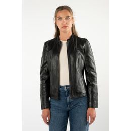 Mauritius Damen Lederjacke "MWZaya"schwarz, Gr. M, unifarben, Obermaterial: 100% Schafsleder. Futter: 100% Polyester. &Auml;rmelfutter: 100% Polyester,