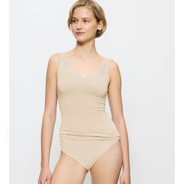 Triumph Damen Tanktop "Tank-Top Hemdchen aus hochwertigem Lenzing TENCEL"wei&szlig;, Gr. M, Spitze, Obermaterial: 87% Modal, 13% Elasthan, Tops, sehr weich