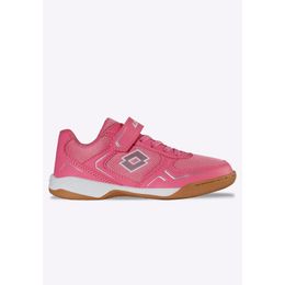 Lotto M&auml;dchen Hallenschuh, Gr. 31leuchtendespink, wei&szlig;, Mesh, Synthetik, Schuhe