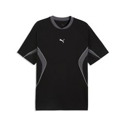 Puma Herren T-Shirt "SPORT RELAXED BLOCKING TEE"Puma schwarz, Gr. S, unifarben, Jersey, Obermaterial: 100% Baumwolle, Shirts, mit Rundhalsausschnitt,