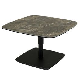 Pharao24.de Couchtisch Beistelltisch in quadratischer Form auf S&auml;ulengestell
