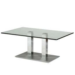 Pharao24.de Couchtisch Designercouchtisch aus Glas und Metall