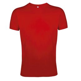 SOLS Herren Regent Slim Fit Kurzarm T-Shirt (Rot)