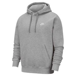 Nike - "Sportswear Club" Kapuzenpullover f&uuml;r Herren/Damen Unisex (Dunkelgrau/Mattiertes Silber/Wei&szlig;)