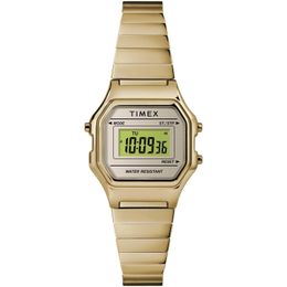 Montre Timex Classic Digital Mini Pour Femmes Dor&eacute; TW2T48000