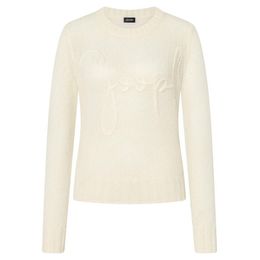 Peter Hahn Joop! - Rundhals-Pullover, weiss, Gr. 40 / M