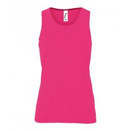 SOLS Womens/Ladies Sporty Performance Sleeveless Tank Top (Neon Pink)