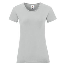 Fruit of the Loom - "Iconic" T-Shirt f&uuml;r Damen (Zink)