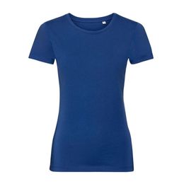 Russel Athletic Russell - T-Shirt, Baumwolle aus biologischem Anbau f&uuml;r Damen (Kr&auml;ftiges K&ouml;nigsblau)