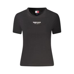 Tommy Hilfiger Schwarzes Baumwoll Damen T-Shirt