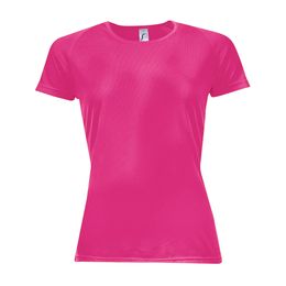 SOLS Damen/Damen Sportliches T-Shirt mit kurzen &Auml;rmeln (Neon Pink)