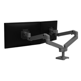 Ergotron LX Pro Monitor Tischhalterung - f&uuml;r 2 LCD-Displays - nebeneinander - Dunkelgrau