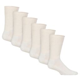 6er-Pack Diabetiker Schlafsocken mit Noppen | Rutschfeste Extra Breite Haussocken