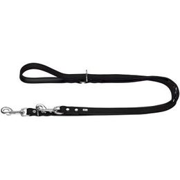 Hunter verstellbare Hundef&uuml;hrleine basic schwarz 1,3 cm