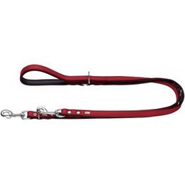 Hunter verstellbare Hundef&uuml;hrleine basic rot 1,8 cm