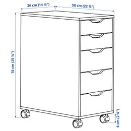 IKEA ALEX Schubladenelement auf Rollen
