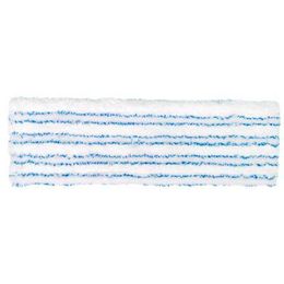 Wischmopp Bezug Sprintus Premium, Mikrofaser/Borste, mit Laschen, B 500 mm, 5 St&uuml;ck, wei&szlig;/blau