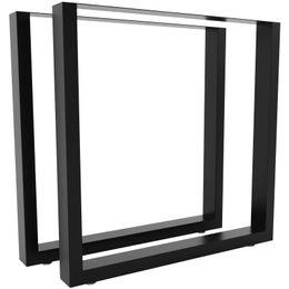 CLP 2er Set Tischbeine Velden F&uuml;r Couchtisch Oder Beistelltisch I H&ouml;he 43 CM