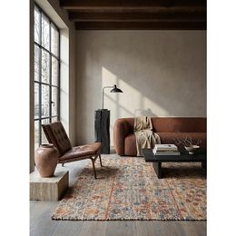 Jute-Teppich Boho Natur-Blau 160 x 230 cm - AVILL KADIMA DESIGN