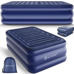 KESSER&reg; Aufblasbare Matratze Luftbett mit eingebauter elektrischer Pumpe integrierte erh&ouml;hte aufblasbare Matratze f&uuml;r &Uuml;bernachtungsg&auml;ste mit Aufbewahrungstasche