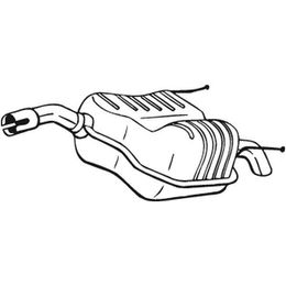 BOSAL Endschalld&auml;mpfer 185461 f&uuml;r Vaughall