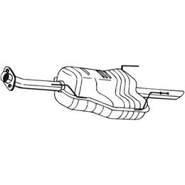 BOSAL Endschalld&auml;mpfer 185605 f&uuml;r Vaughall