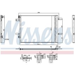 NISSENS Kondensator, Klimaanlage 941253 f&uuml;r TOYOTA