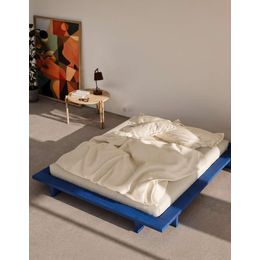 Futonbett Karup Design, B:168cm H:20cm L:228cmvivid blau, Betten, "Bettgestell JAPAN BED Futonbett aus FSC-zertifiziertem Massivholz", zeitlos,