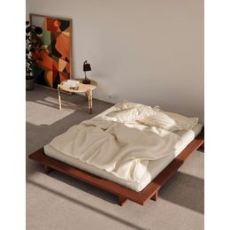 Futonbett Karup Design, B:208cm H:20cm L:228cm, braun, Betten, "Bettgestell JAPAN BED Futonbett aus FSC-zertifiziertem Massivholz", zeitlos, bequem &