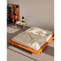 Futonbett Karup Design, B:208cm H:20cm L:228cm, braun, Betten, "Bettgestell JAPAN BED Futonbett aus FSC-zertifiziertem Massivholz", zeitlos, bequem &