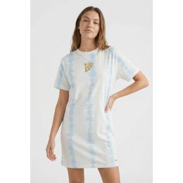 O`Neill O'NEILL Damen Shirtkleid "WOTW T-SHIRT DRESS"wei&szlig;, neutral, Gr. XS, Obermaterial: 100% Baumwolle, Kleider, aus Baumwolle, locker geschnitten