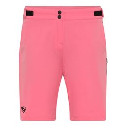 Ziener Damen Radhose "NILSA-Z", pink, Gr. 40, Obermaterial: 100% Polyester, Hosen, elastisches Material, verstellbarter Bund, eingeh&auml;ngte Innenhose