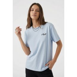 O`Neill O'NEILL Damen T-Shirt "O'NEILL BOXY BACK PRINT T-SHIRT"spindle, Gr. L, Obermaterial: 100% Baumwolle, Shirts, sportliche Passform, lockerer Schnitt,