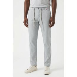 MAC Herren Chinohose "Lennox Sport"silber, Gr. 32, Web, Obermaterial: 47% Leinen, 34% Polyester, 17% Viskose, 2% Elasthan, Hosen, Leinenstruktur