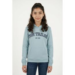 Tom Tailor Kinder Sweatshirttourmaline, Gr. 128, Sweatware, Obermaterial: 100% Baumwolle, Sweatshirts, mit Logoprint auf der Brust