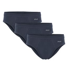 Fila Herren Slip "MAN BRIEF", Gr. XL, blau, Single Jersey, Obermaterial: 95% Baumwolle, 5% Elasthan, Unterhosen, mit flach verarbeiteten N&auml;hten, ohne