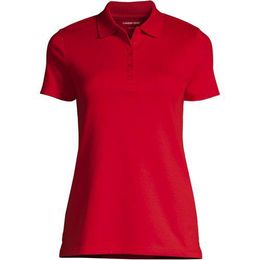 LANDS' END Supima-Poloshirt f&uuml;r Damen, Damen, size: regular, Rot, Baumwolle, by Lands' End